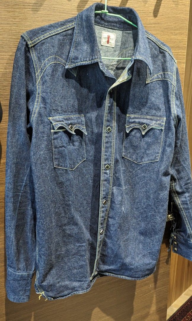 Samurai denim shirt SWD L-01, Men's Fashion, Tops & Sets, Tshirts ...