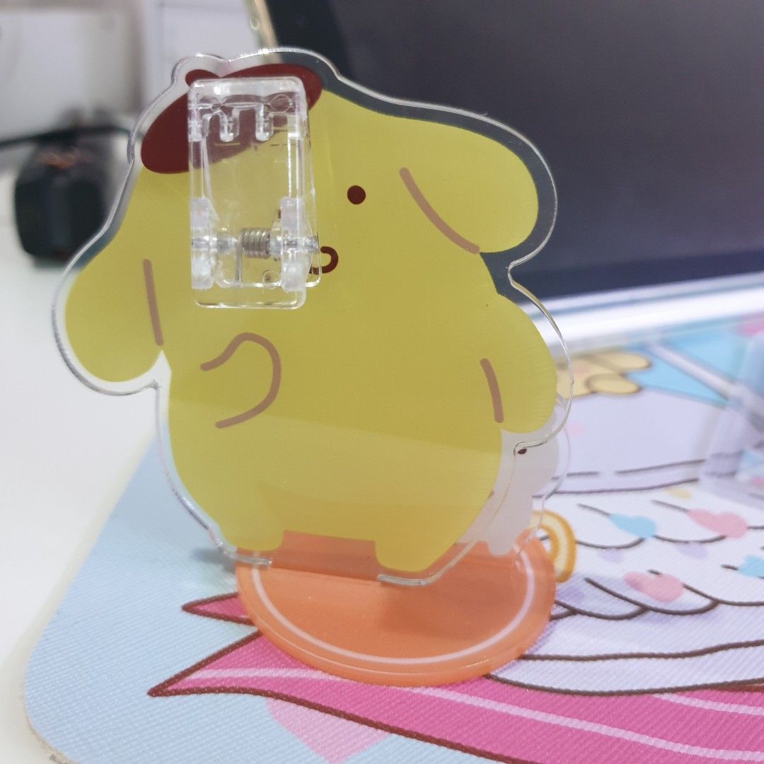 Sanrio Pompompurin Acrylic Stand Clip, Hobbies & Toys, Collectibles ...