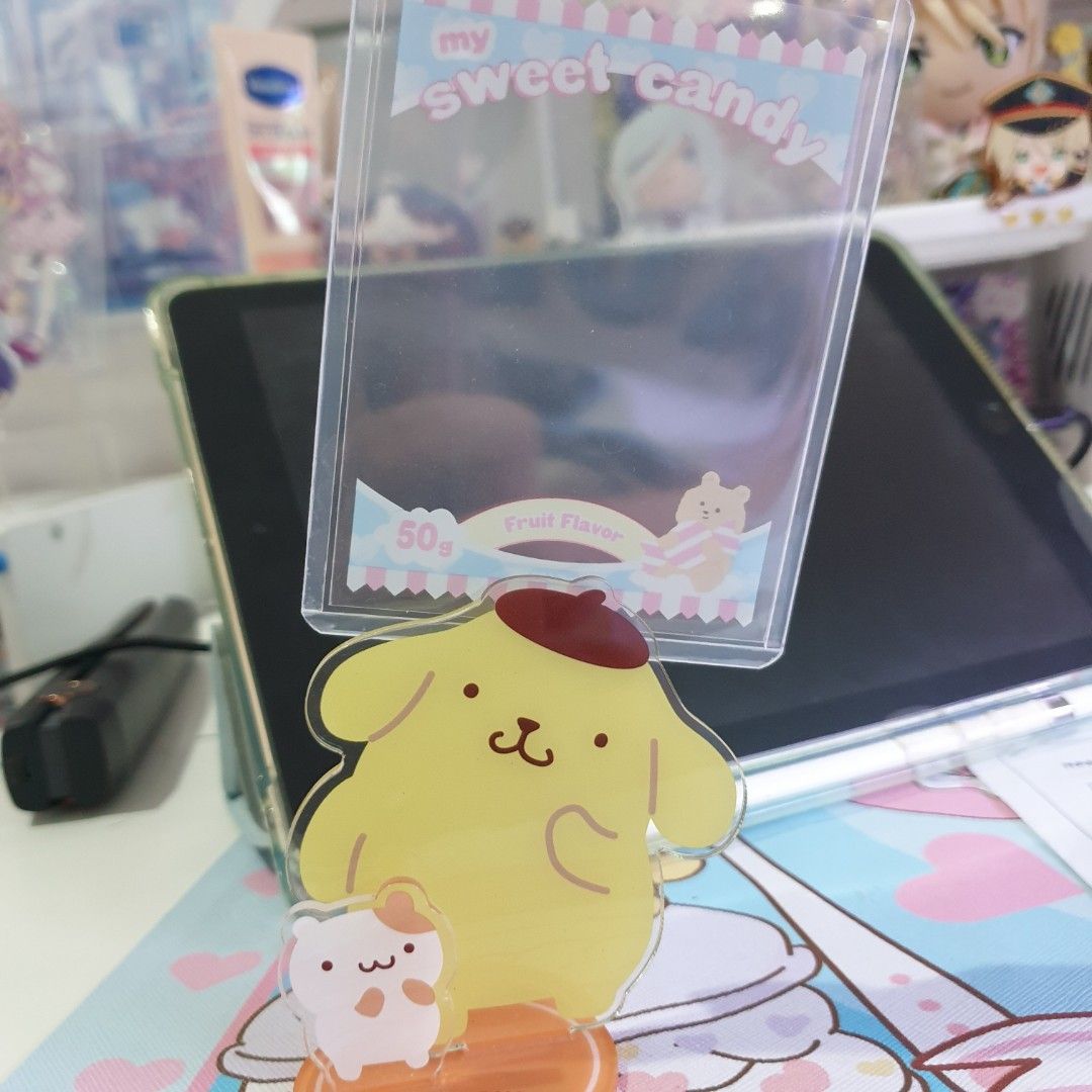 Sanrio Pompompurin Acrylic Stand Clip, Hobbies & Toys, Collectibles ...