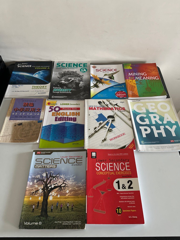 Sec 1 Textbook Bundle, Hobbies & Toys, Books & Magazines, Assessment ...