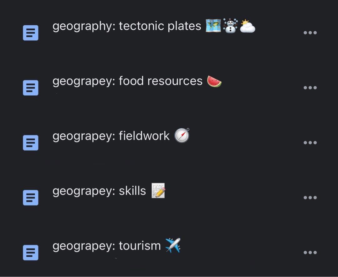 sec 3&4 geography notes (tourism, food, tectonic plates + fieldwork ...