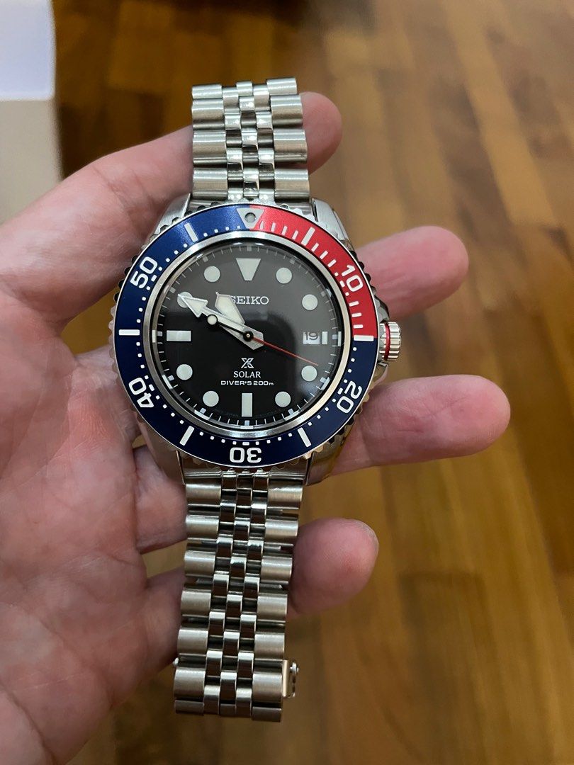 Seiko Prospex Pepsi SNE591P1 Diver Solar watch, Luxury, Watches on ...