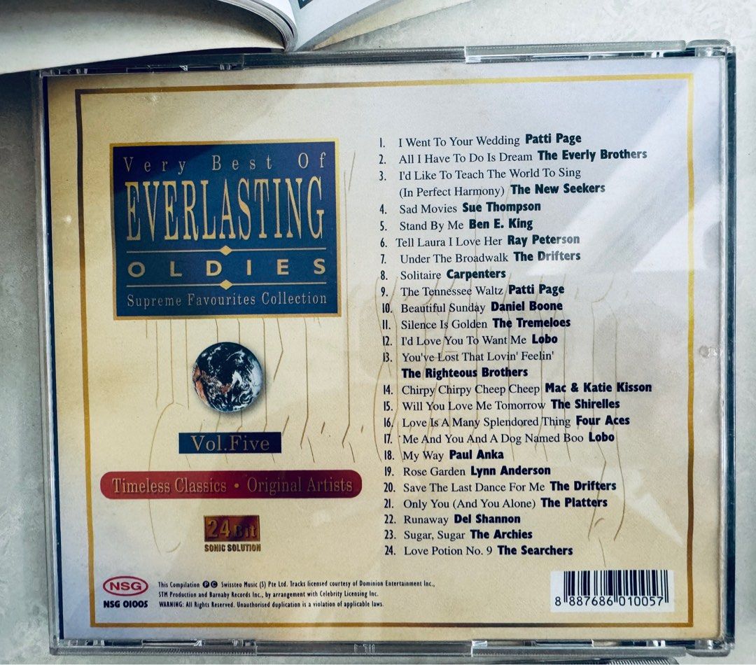 Set of 4 vol Very Best of Everlasting Oldies + lyrics booklet + 48 non ...