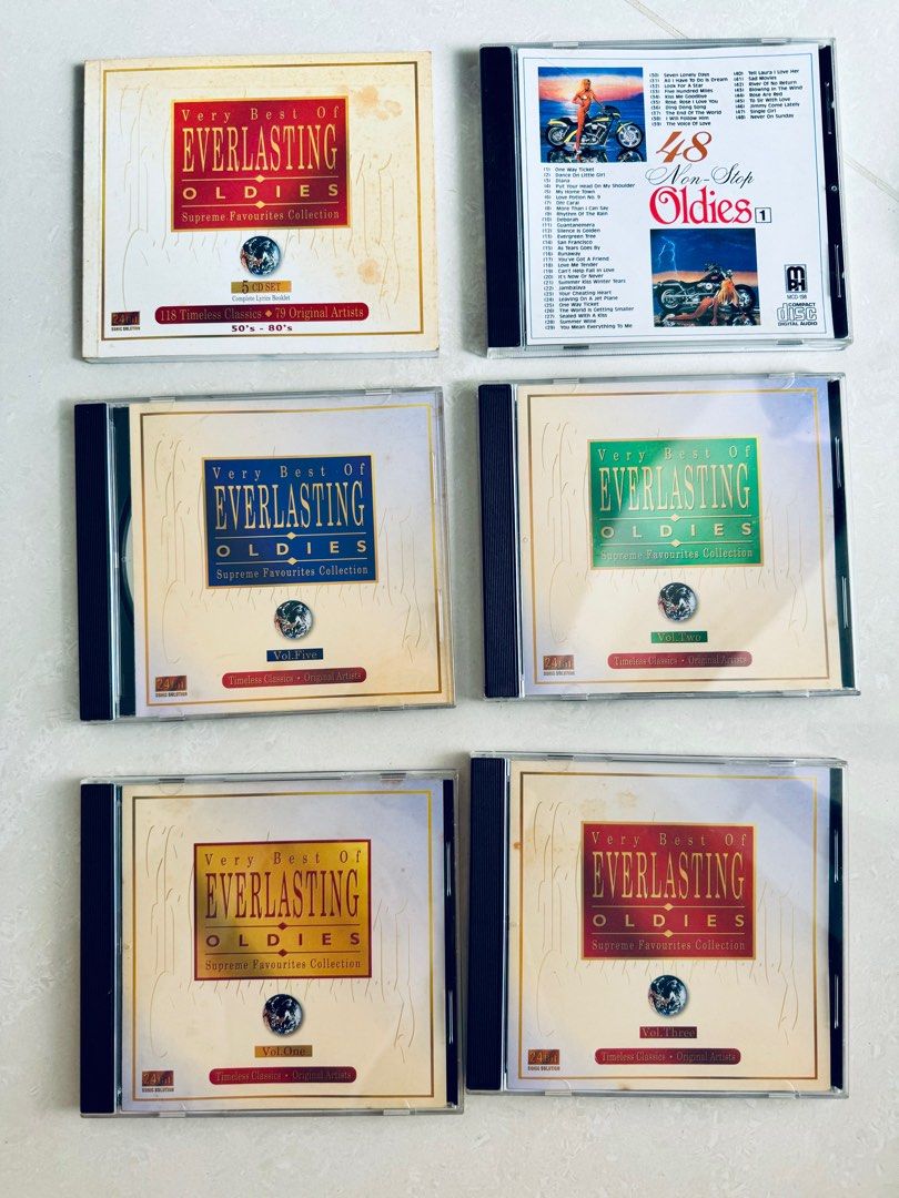 Set of 4 vol Very Best of Everlasting Oldies + lyrics booklet + 48 non ...