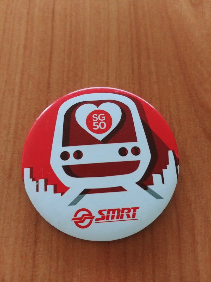 SG50 SMRT Badge, Hobbies & Toys, Stationery & Craft, Craft Supplies ...