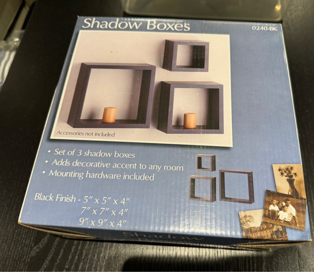 Shadow Boxes display, Furniture & Home Living, Home Decor, Frames ...