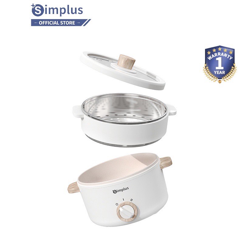 Simplus 1.5L Electric Cooker and Steamer, TV & Home Appliances, Kitchen Appliances, Cookers on ...