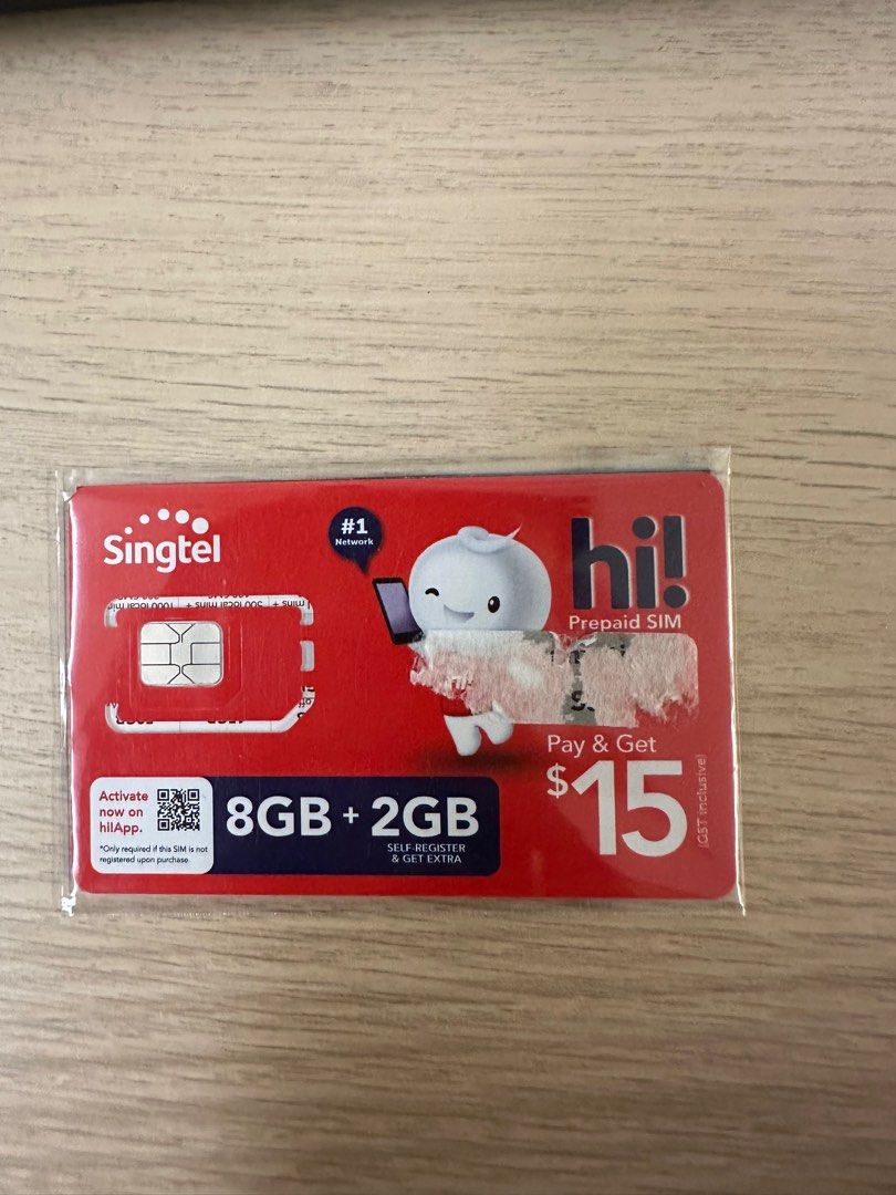 Singtel PrePaid sim card, Mobile Phones & Gadgets, Mobile & Gadget ...
