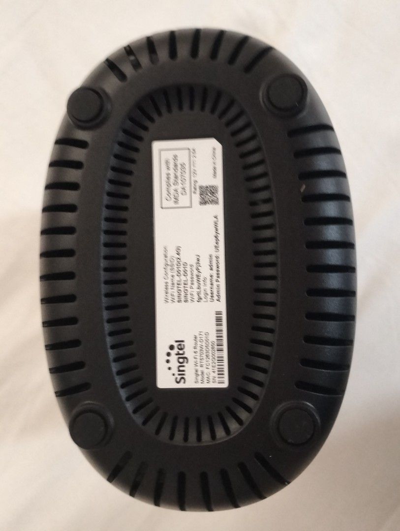 Singtel router wifi 6, Computers & Tech, Office & Business Technology ...