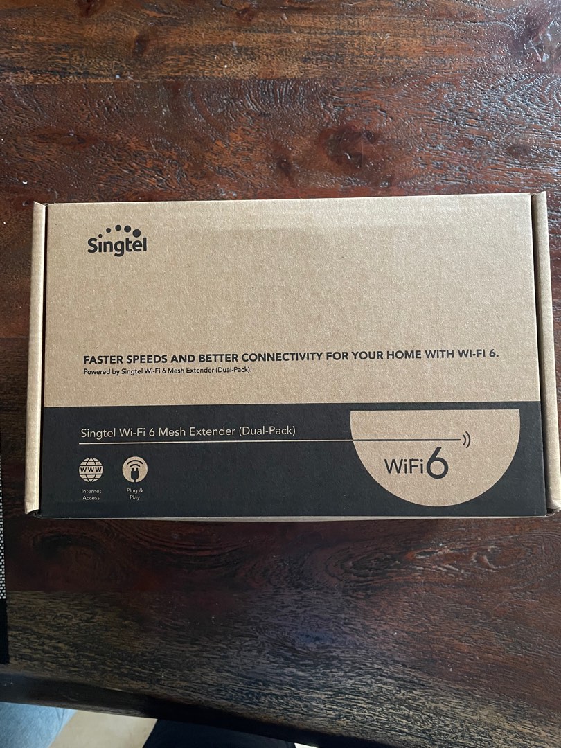 Singtel Wi-Fi wifi 6 Mesh Extender - Dual Pack, Computers & Tech ...