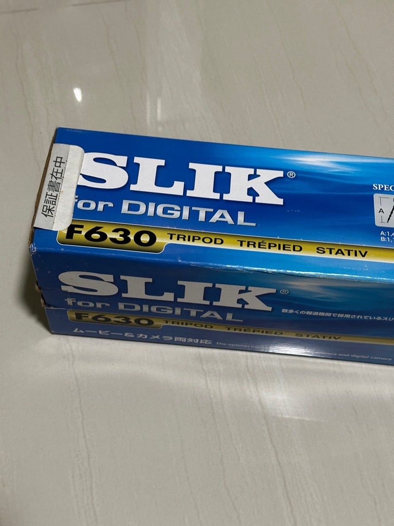 SLIK F630 camera tripod, Photography, Photography Accessories, Tripods ...
