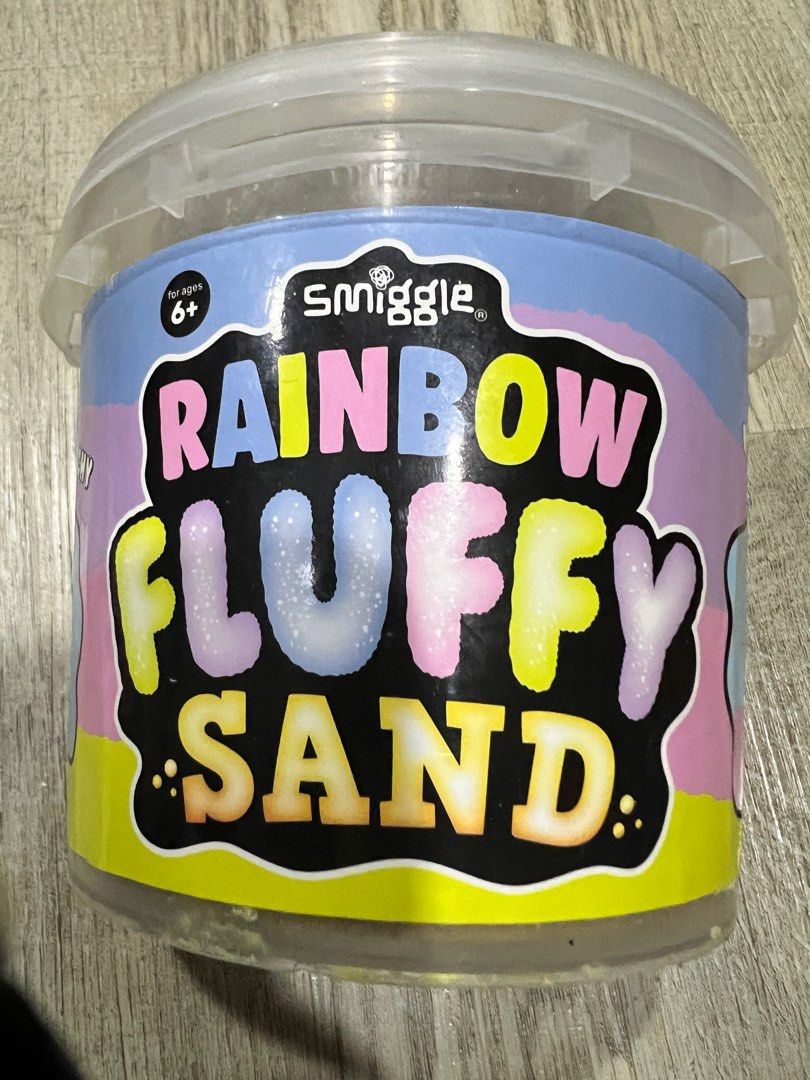 Smuggles rainbow fluffy sand, Hobbies & Toys, Toys & Games on Carousell