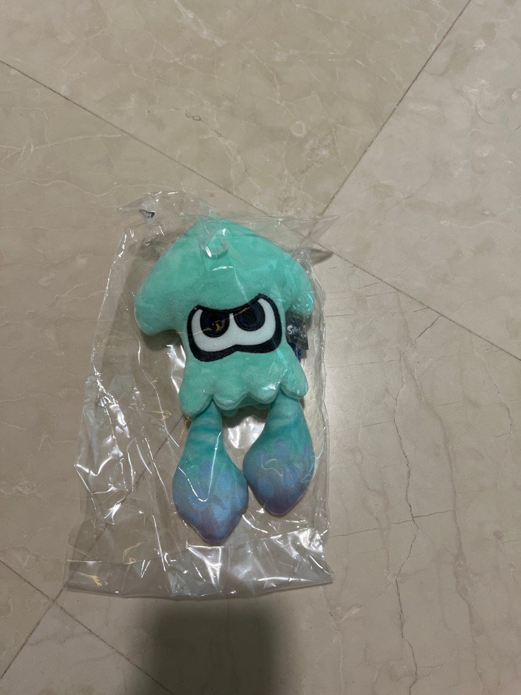 BN Authentic Japan Nintendo Splatoon Green squid soft toy plushie ...