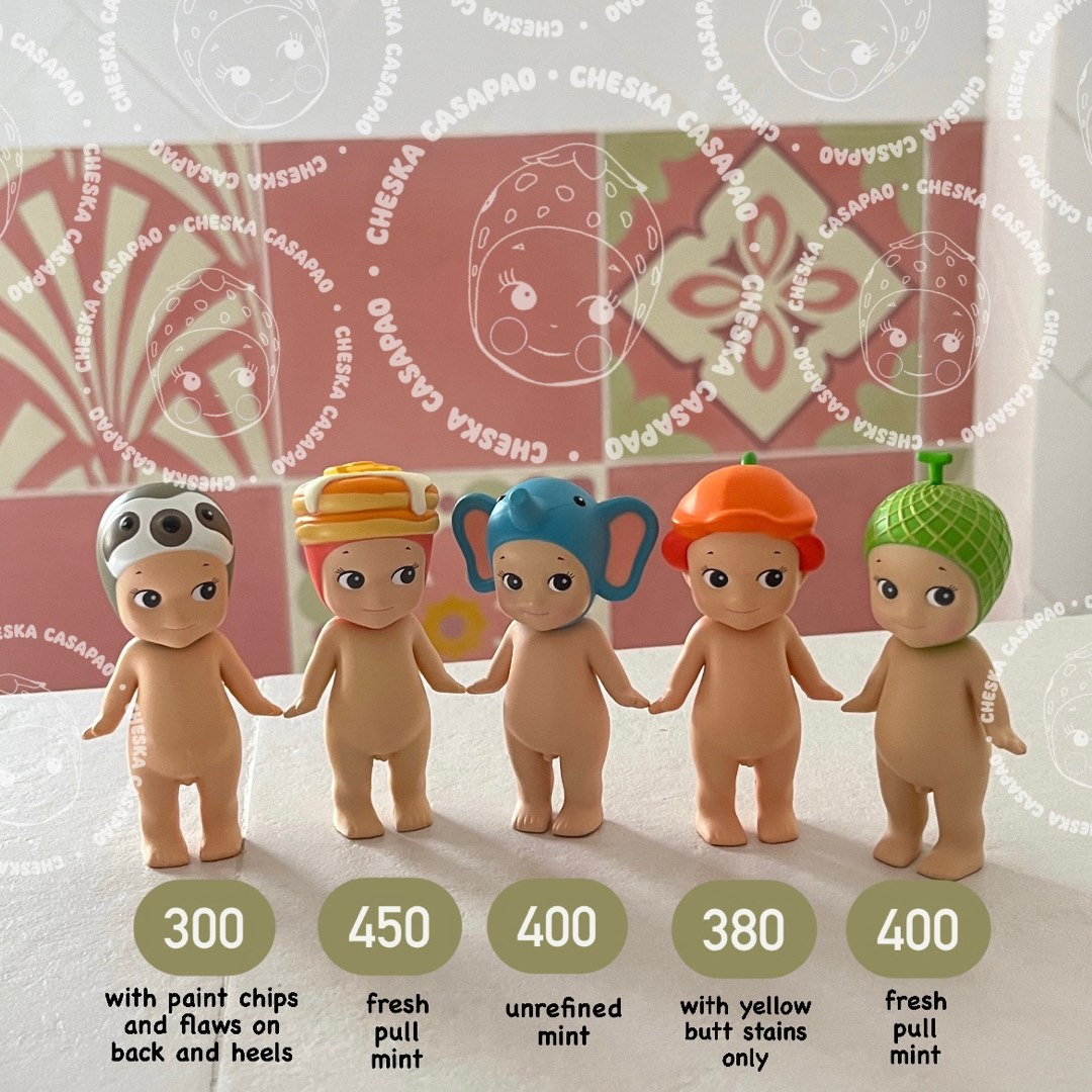 Sonny Angel Tingi (Sloth Pancake Elephant Poppy Melon), Hobbies & Toys ...