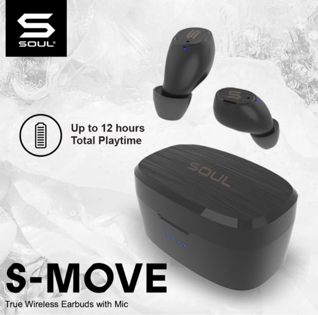 SOUL S-MOVE True Wireless Earbuds, Audio, Earphones on Carousell