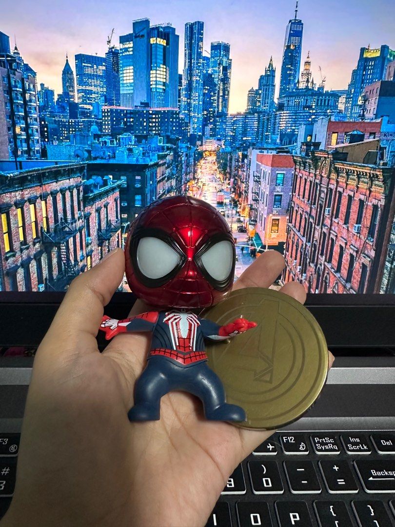 Spider- Man bobbing head Standee, Hobbies & Toys, Toys & Games on Carousell