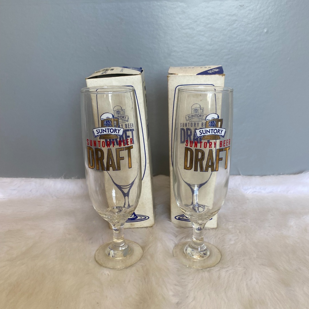 Suntory Clear Draft Beer Wine Glass, Furniture & Home Living ...