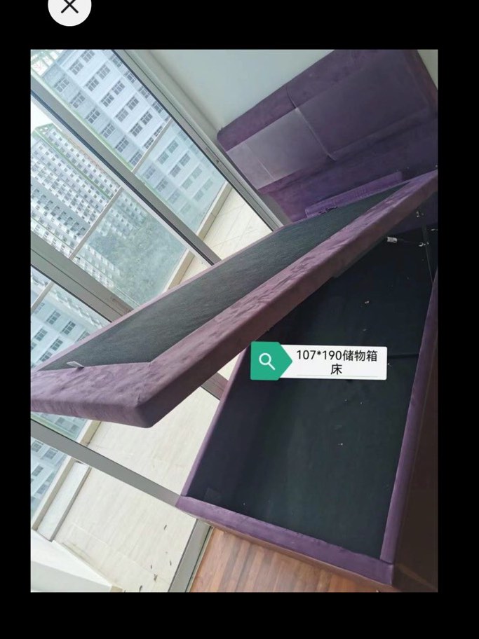 super single storage bed frame, Furniture & Home Living, Furniture, Bed ...