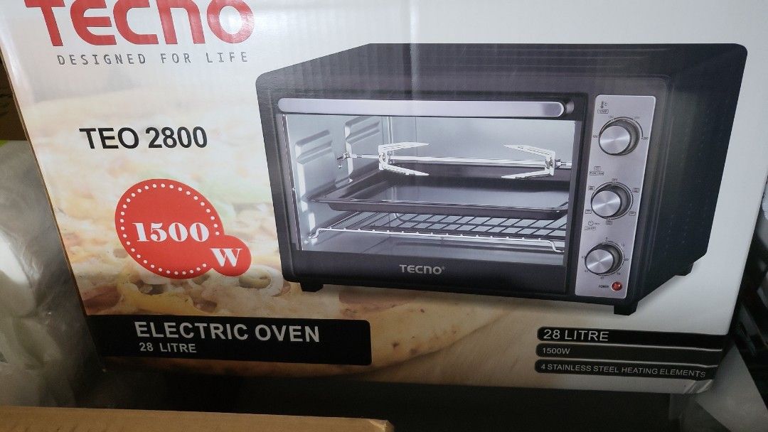 Tecno 28l electric oven, TV & Home Appliances, Kitchen Appliances ...