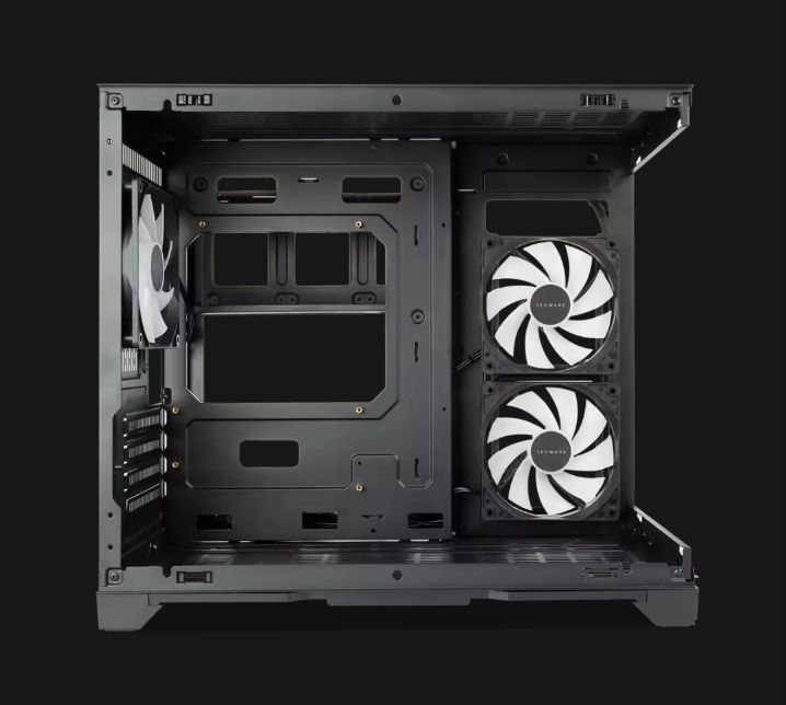 Tecware VXN EVO Dual Chamber MATX Case with 3 ARGB 120mm Fans ...