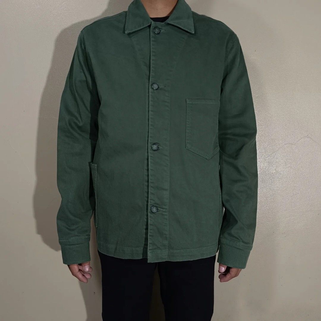 TF Tat fung Textile Co. Wrap Sidr Pockets Worker Jacket., Men's Fashion ...