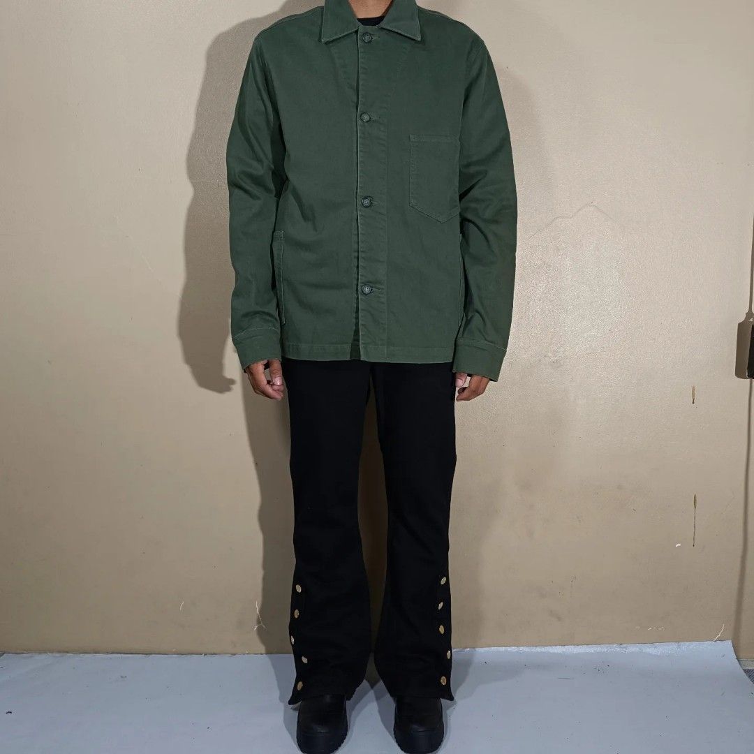 TF Tat fung Textile Co. Wrap Sidr Pockets Worker Jacket., Men's Fashion ...