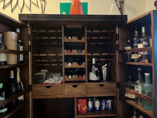 The Best Bar Cabinet - Good Looking and Impressive Solid Dark Wood ...