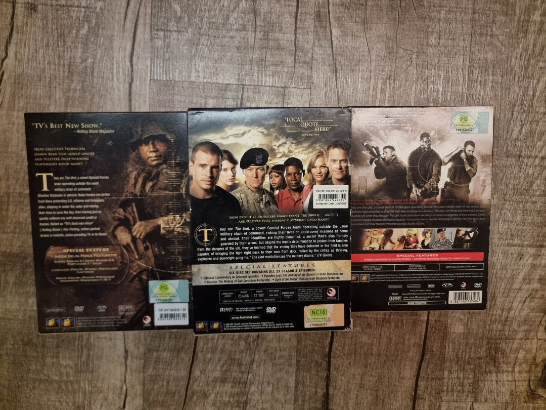 The Unit Dvd sets season 1-3, Hobbies & Toys, Music & Media, CDs & DVDs ...