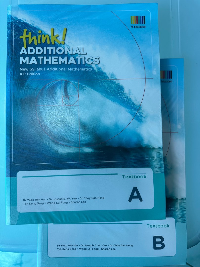 think! Additional Mathematics Textbook A & B, Hobbies & Toys, Books ...