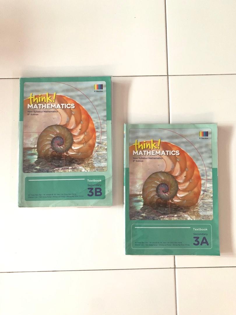 think! Mathematics Textbook Secondary 3A & 3B, Hobbies & Toys, Books ...