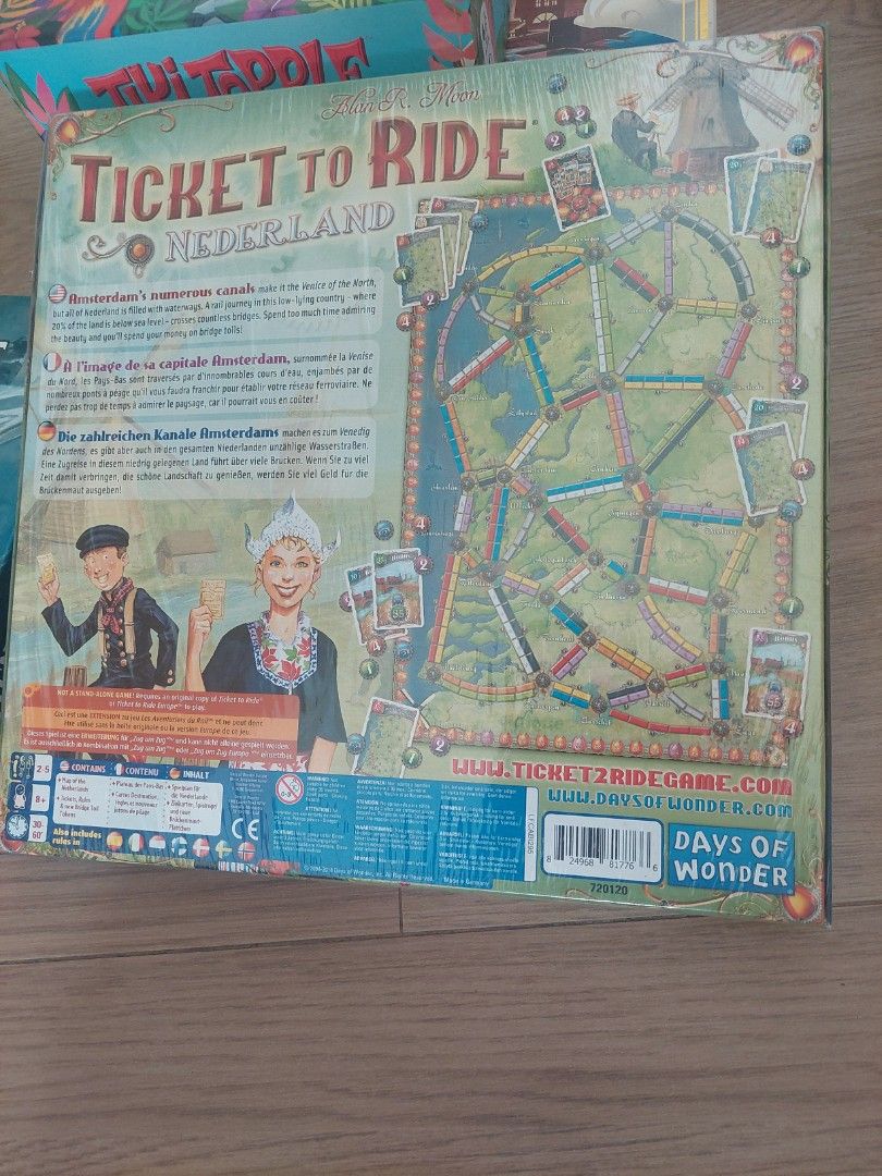 Ticket to Ride; Rails and Sails + Nederland expansion, Hobbies & Toys ...