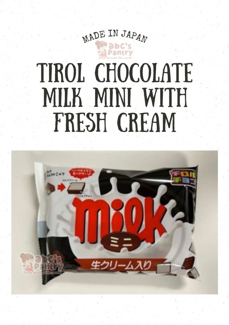 TIROL JAPAN | Chocolate Milk Mini with Fresh Cream, Food & Drinks ...