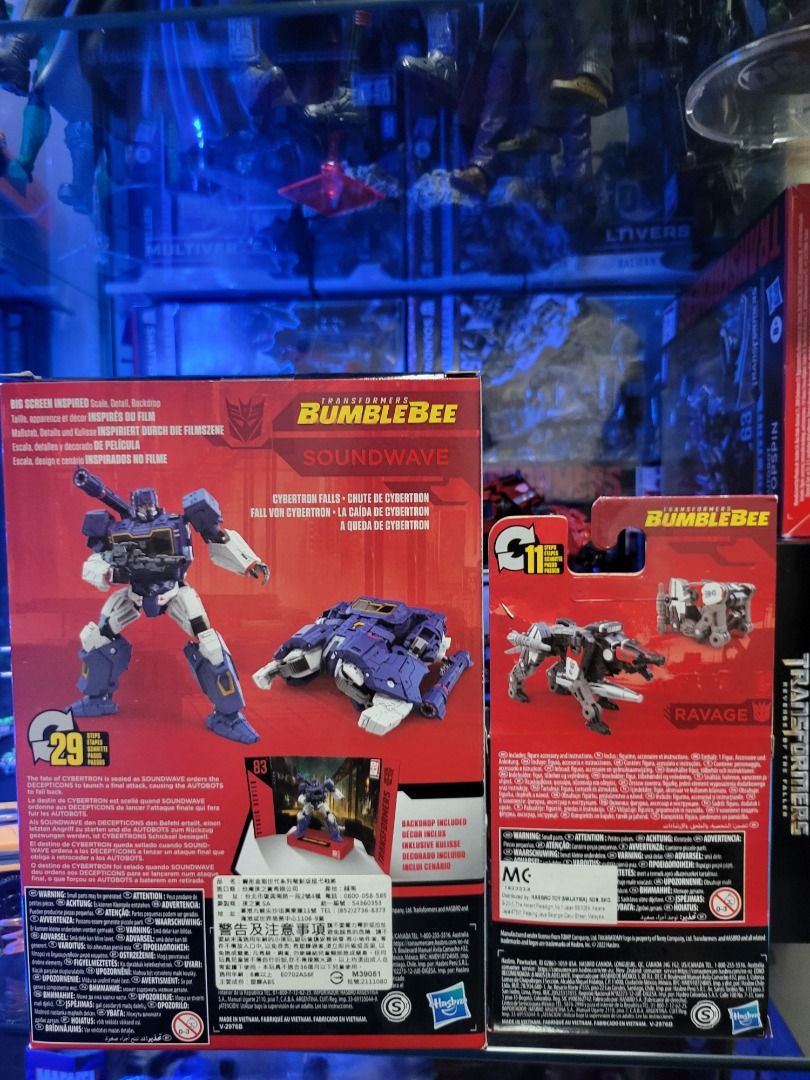 Transformers Studio series 83 Soundwave with Ravage, Hobbies & Toys ...