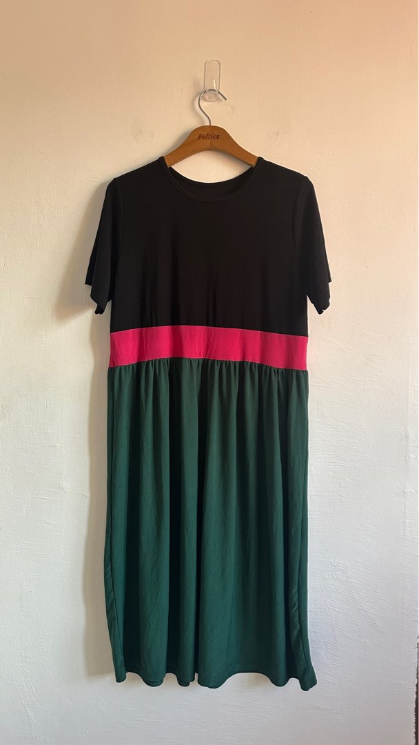 Tricolor dress, Women's Fashion, Dresses & Sets, Dresses on Carousell