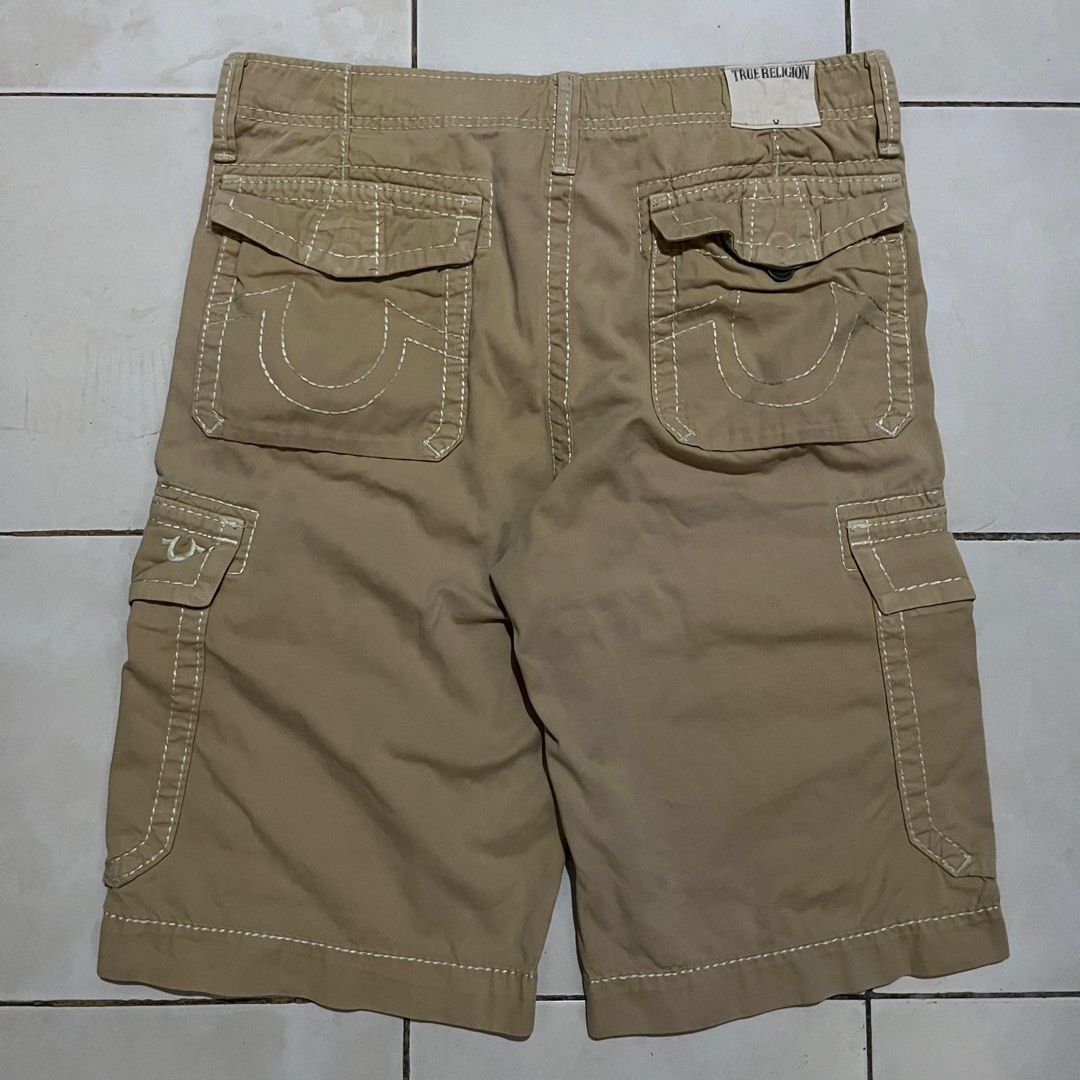 True Religion Cargo Shorts, Men's Fashion, Bottoms, Shorts on Carousell