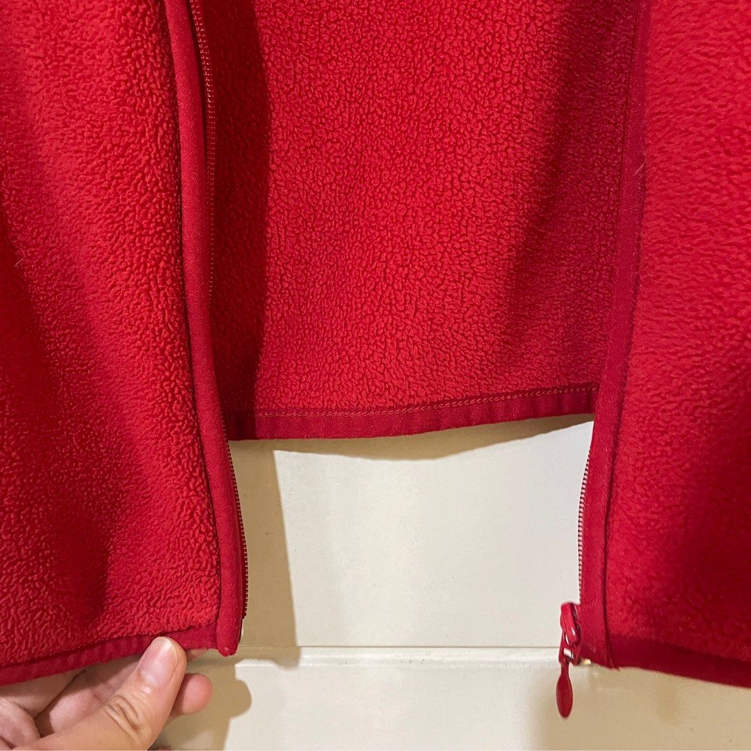 Uniqlo Fluffy Red Jacket, Women's Fashion, Coats, Jackets and Outerwear ...