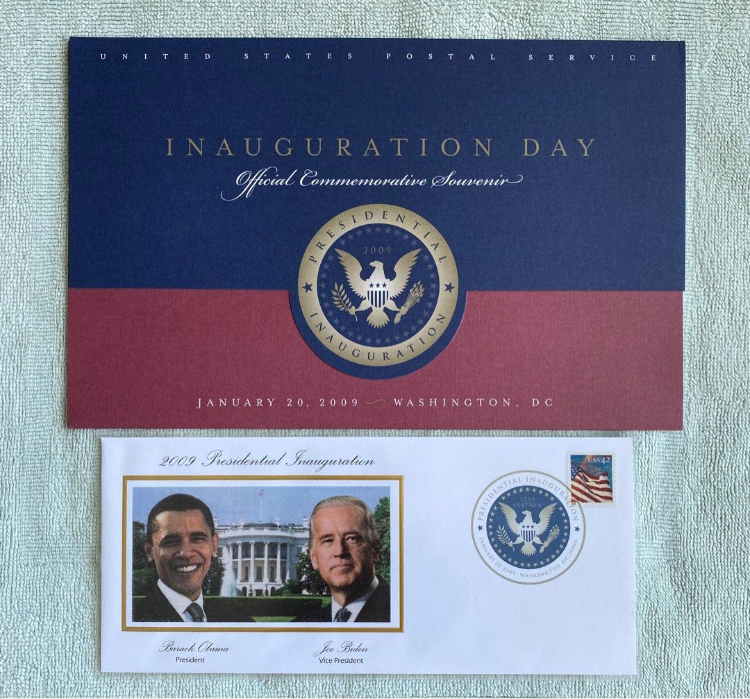 USA Historical Presidential Inauguration 2009 & 2023 Official Stamps ...