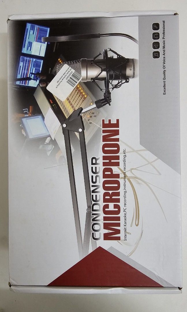 USB Studio Condenser Mic, Audio, Microphones on Carousell