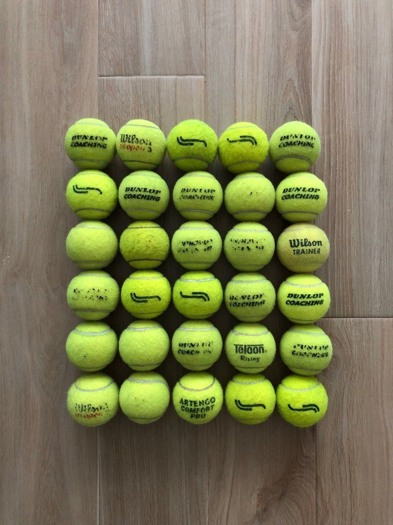 Used Tennis Balls, Sports Equipment, Sports & Games, Racket & Ball ...