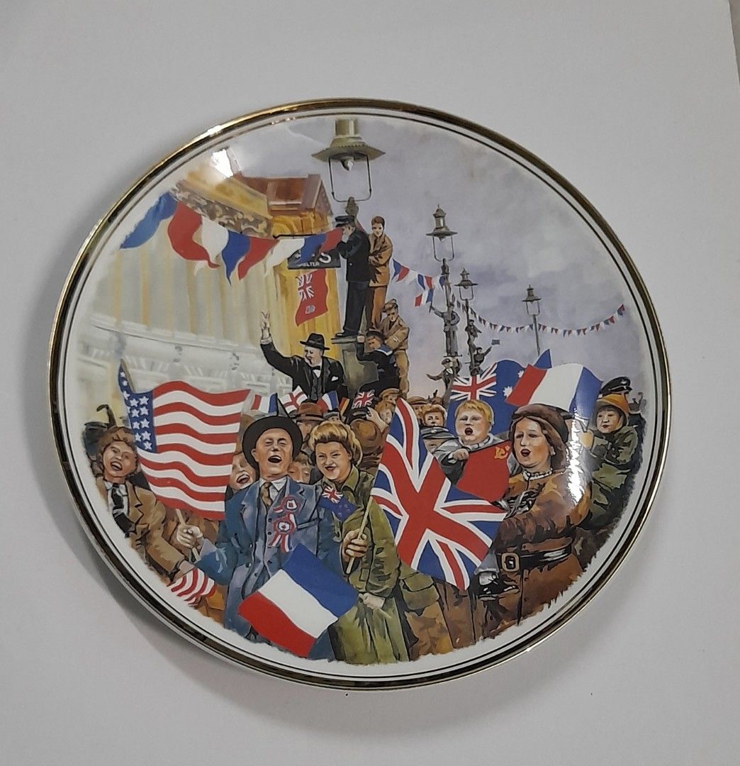 Ve Day 50th Anniversary Plate, Hobbies & Toys, Collectibles ...