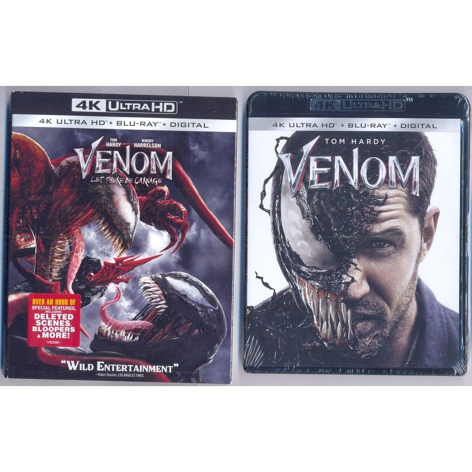 Venom 2-Movie Collection 4K [ Blu-Ray ], Hobbies & Toys, Music & Media ...