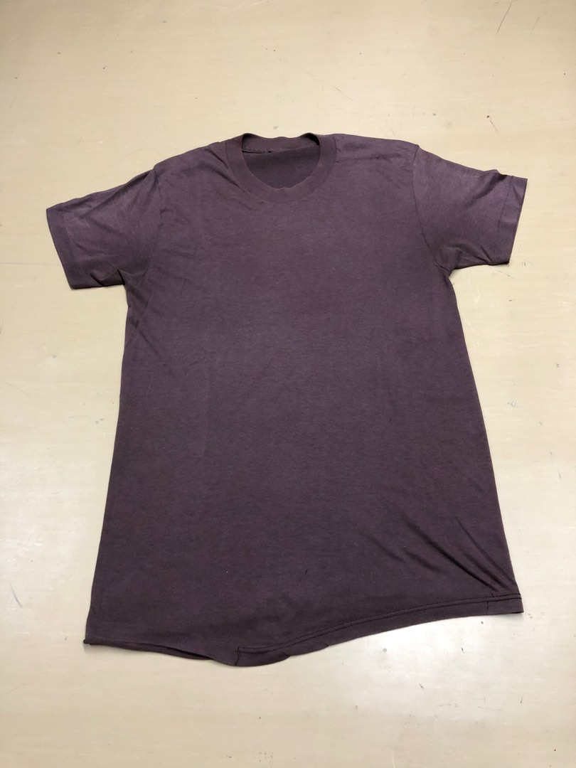 Vintage plain T-shirt brown single stitch, Men's Fashion, Activewear on ...