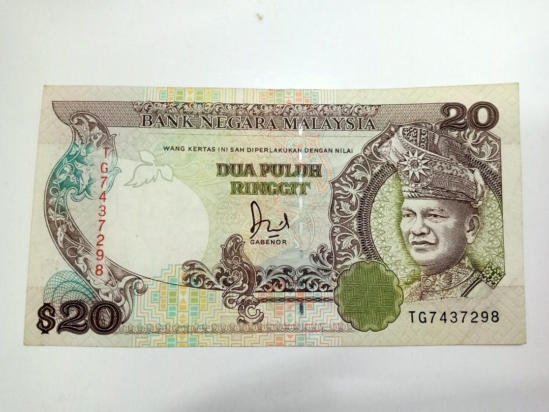 Vintage Ringgit Malaysia RM 20 TG7437298, Hobbies & Toys, Collectibles ...