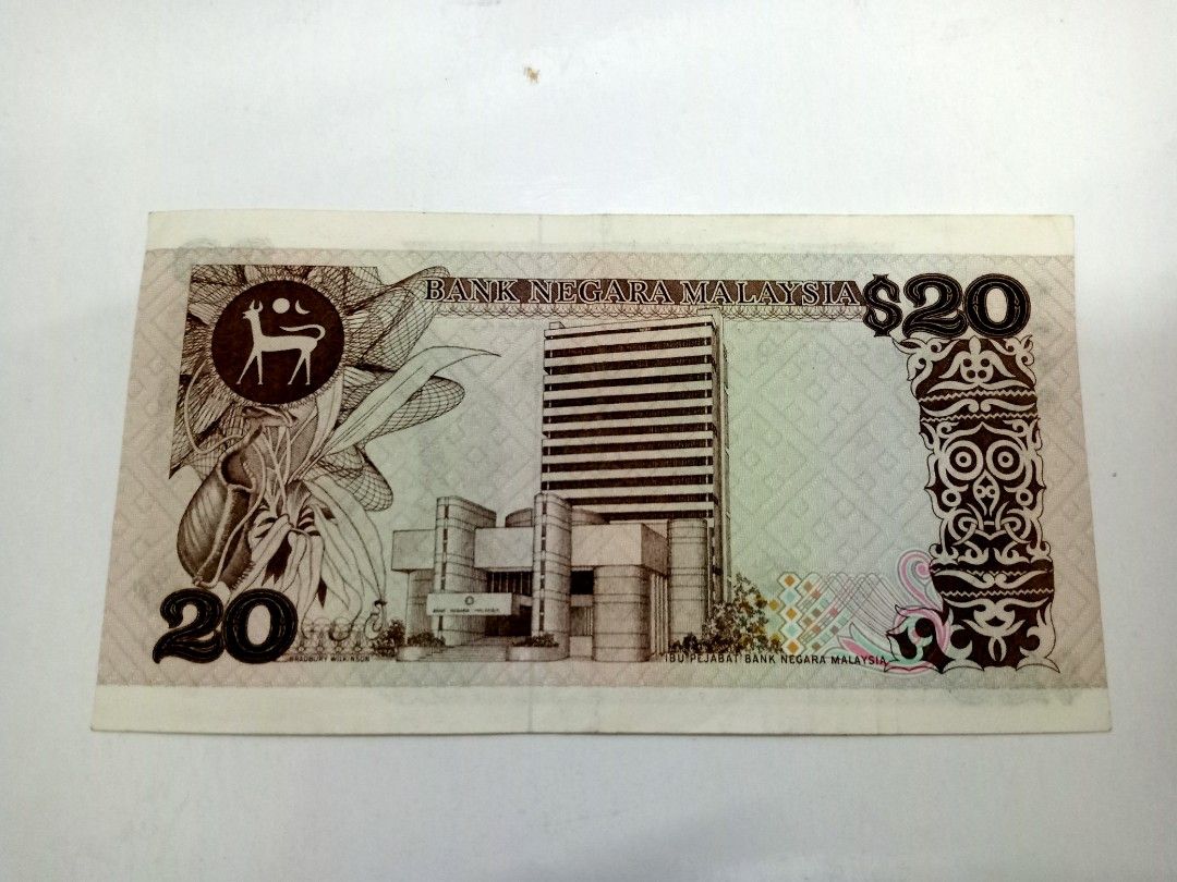 Vintage Ringgit Malaysia RM 20 TB6200049, Hobbies & Toys, Collectibles ...