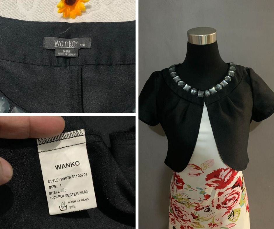 WANKO Short Sleeves Crop Cardigan/Shrug, Women's Fashion, Tops, Others ...