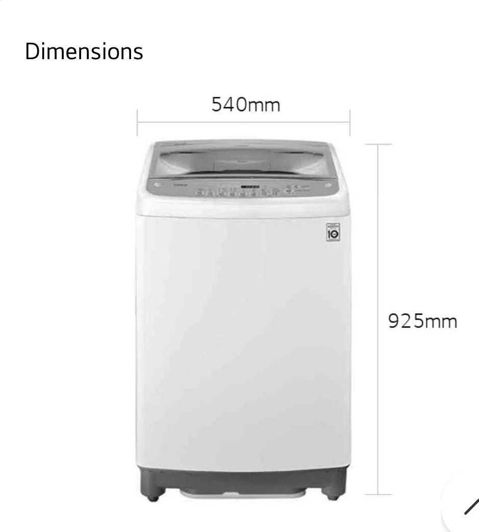 Washing Machine (LG T2108VSAW), TV & Home Appliances, Washing Machines ...