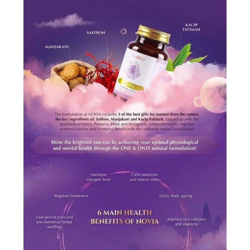 Wellous Novia ( 60 Capsules), Health & Nutrition, Health Supplements ...