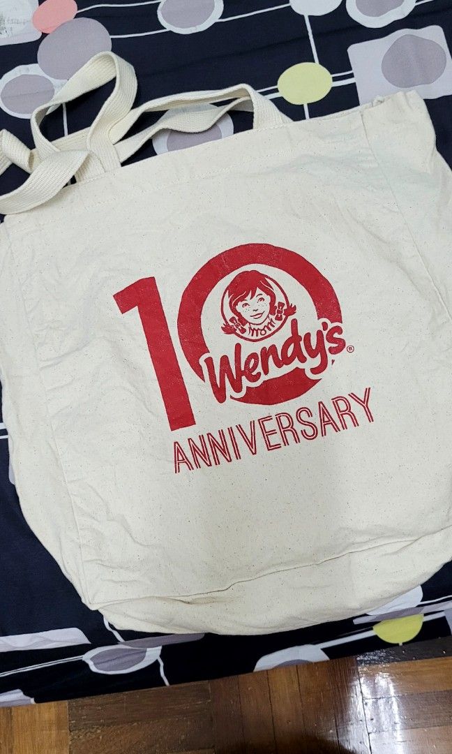 Wendy's 10 Year Anniversary Tote Bag, Women's Fashion, Bags & Wallets ...