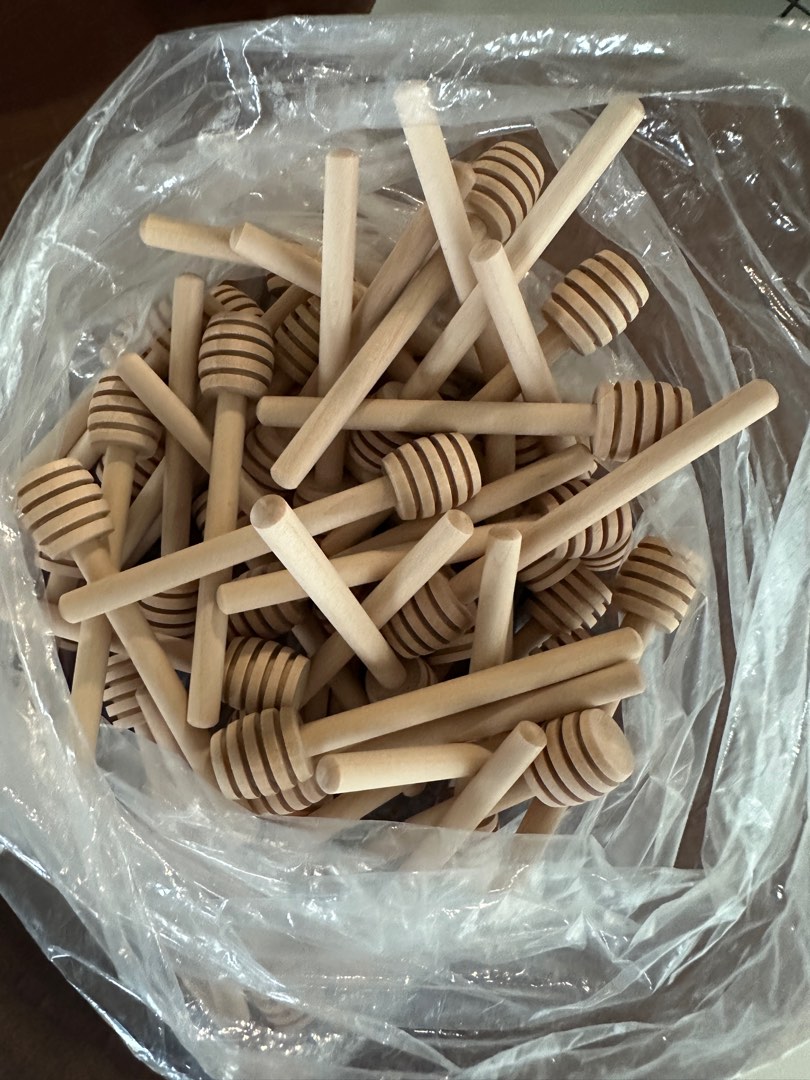 RM2 for 3! Wood Honey Picker, Furniture & Home Living, Kitchenware ...