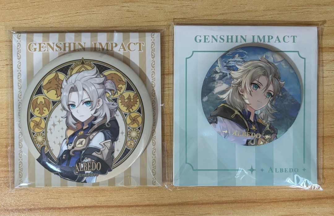 WTS Genshin Impact Albedo Badge Set, Hobbies & Toys, Memorabilia ...